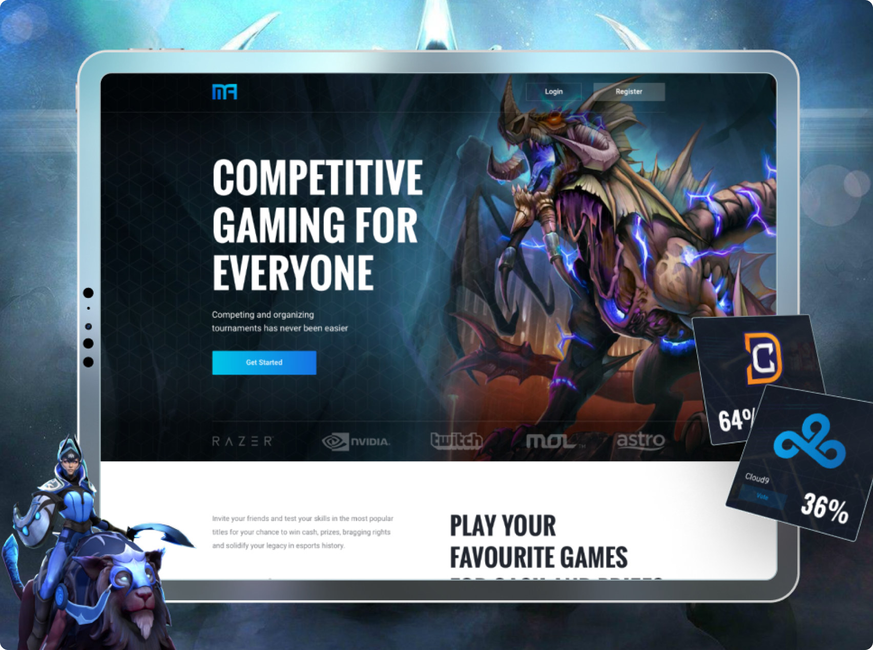 Esports platform backed by Razer | Koncepted